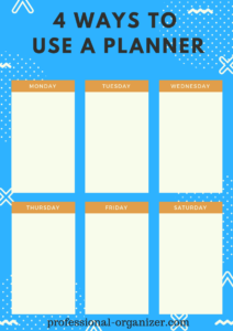 4 Surprising Ways to Use a Planner - Ellen's Blog, Professional ...